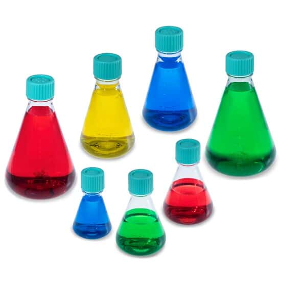 Cole-Parmer® Sterile Erlenmeyer Flasks with Cap, PETG from Cole-Parmer
