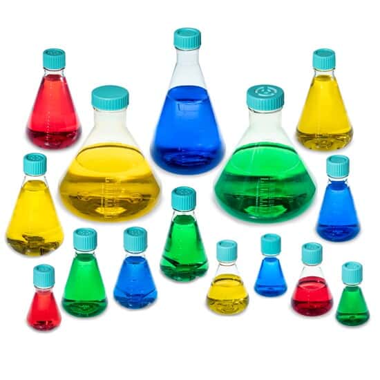 Cole-Parmer® Sterile Erlenmeyer Flasks with Cap, Polycarbonate from ...