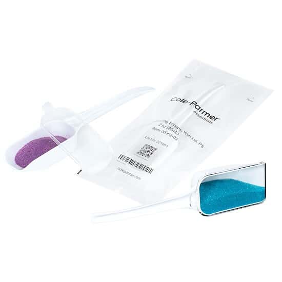 Cole-Parmer® Sterile Lab Sampling Scoops with Lids, Polystyrene from ...