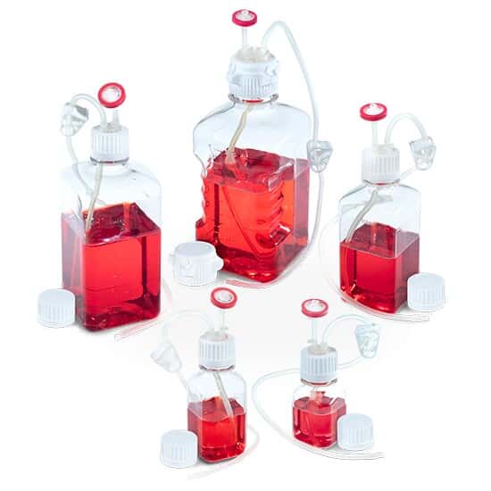 Cole-Parmer® Sterile Media Bottle Assemblies, Vented with Tubing, PETG ...