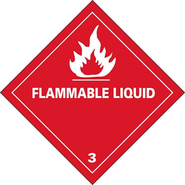 D.O.T. Shipping Labels - Flammable Liquid - Cole-Parmer India