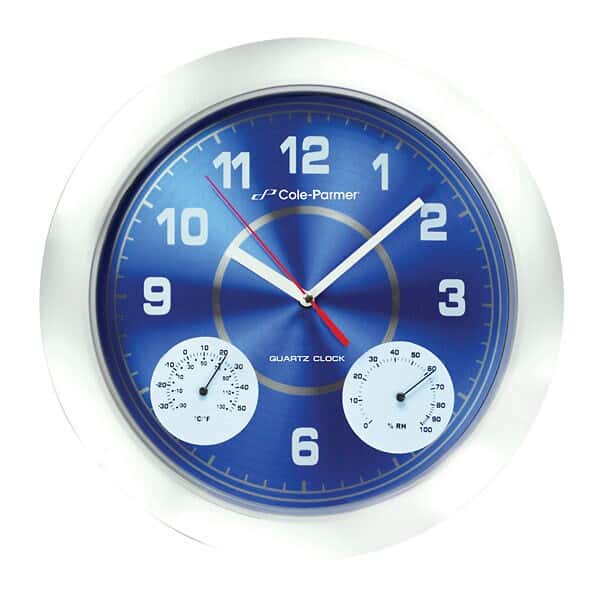 Digi-Sense™ Traceable® Thermohygrometer Wall Clock with Calibration ...