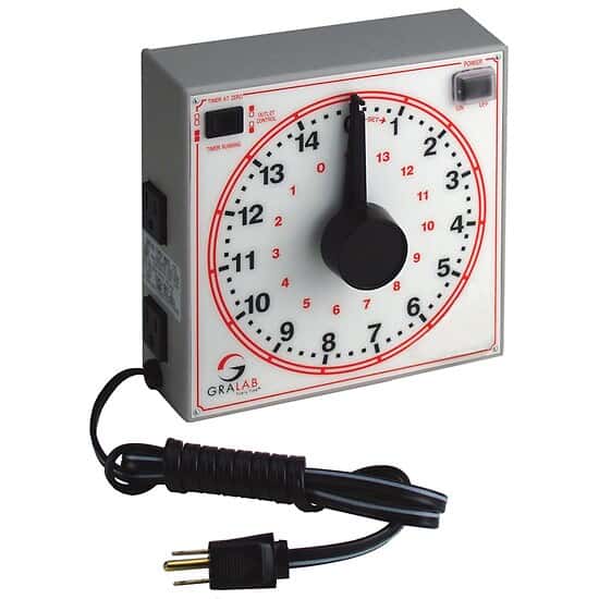 Dimco-Gray Analog Interval Timers, VAC Power from Cole-Parmer