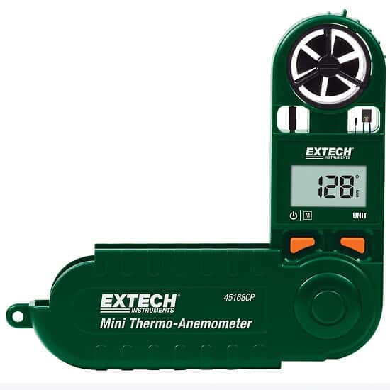 Extech 45168CP Mini Thermoanemometer with Built-in Compass - Cole-Parmer