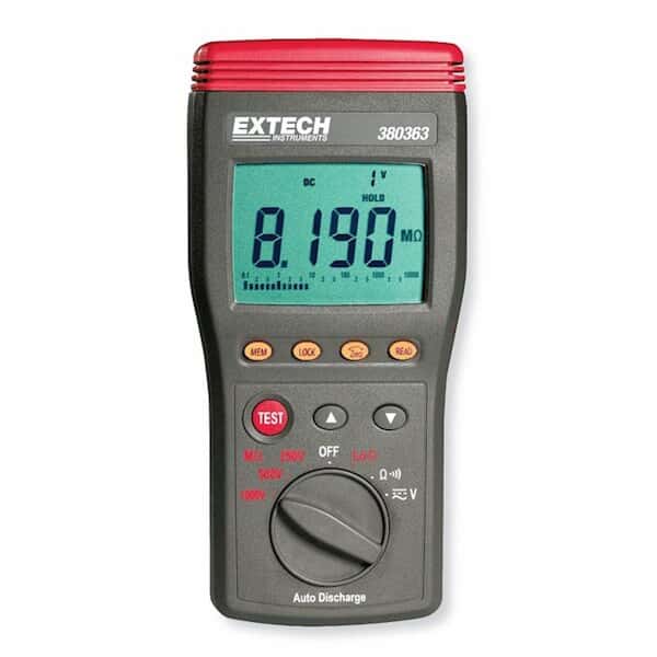Extech Digital High Voltage Insulation Tester 51963 - Cole-Parmer