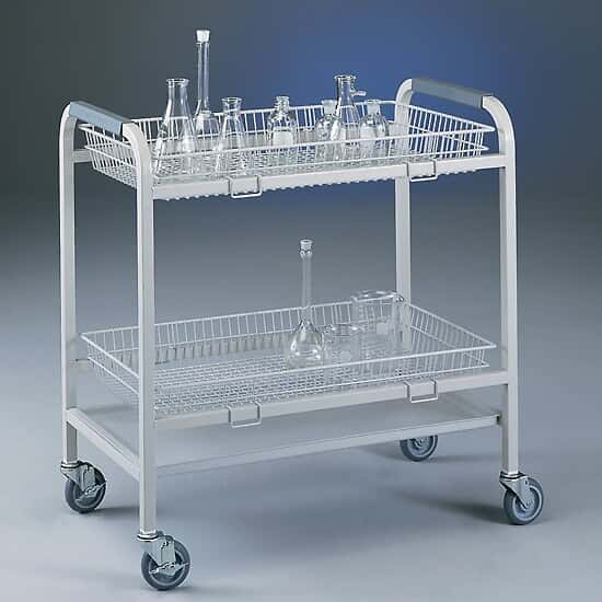 Labconco Glassware Carts with Wire Basket from Cole-Parmer