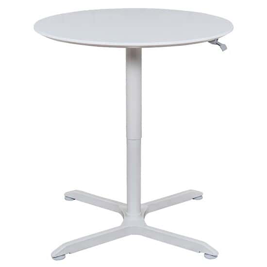 Luxor Pneumatic Height-Adjustable Round Table - Cole-Parmer