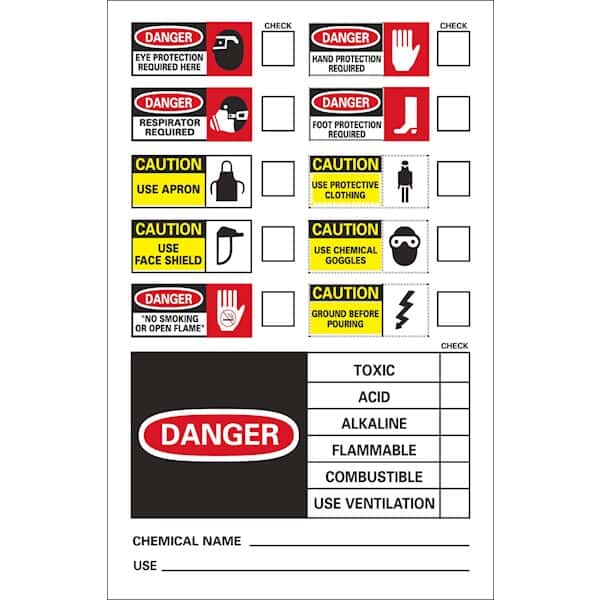 Right-To-Know Hazard Communication Labels - Cole-Parmer
