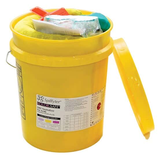 NPS Spilfyter Grab & Go Acid Bucket Spill Kit - Cole-Parmer