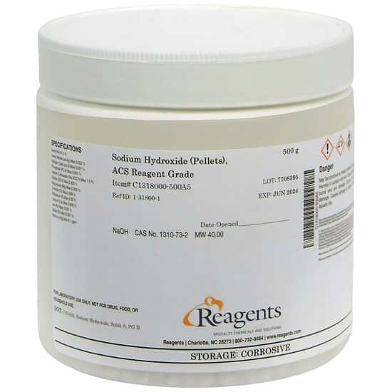 Reagents® Sodium Hydroxide, ACS Reagent from Cole-Parmer