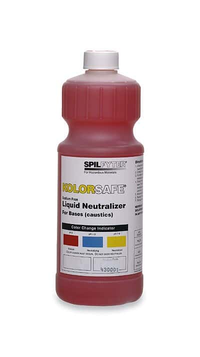 Spilfyter KOLOR-SAFE Spill Neutralizers - Cole-Parmer