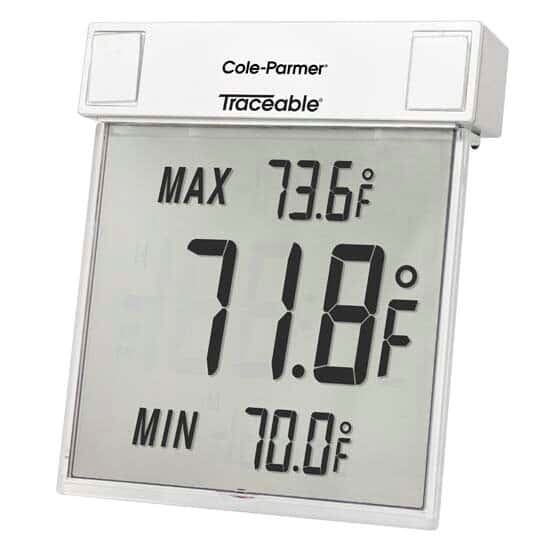 Traceable® Big-Digit See-Thru Digital Thermometers with Calibration ...
