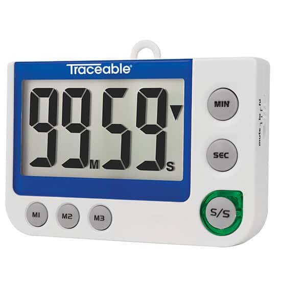 Traceable® Flashing LED Big-Digit Timers with Calibration - Cole-Parmer
