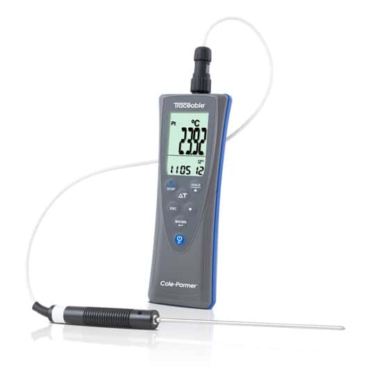 Traceable® RTD Thermometer with Calibration - Cole-Parmer