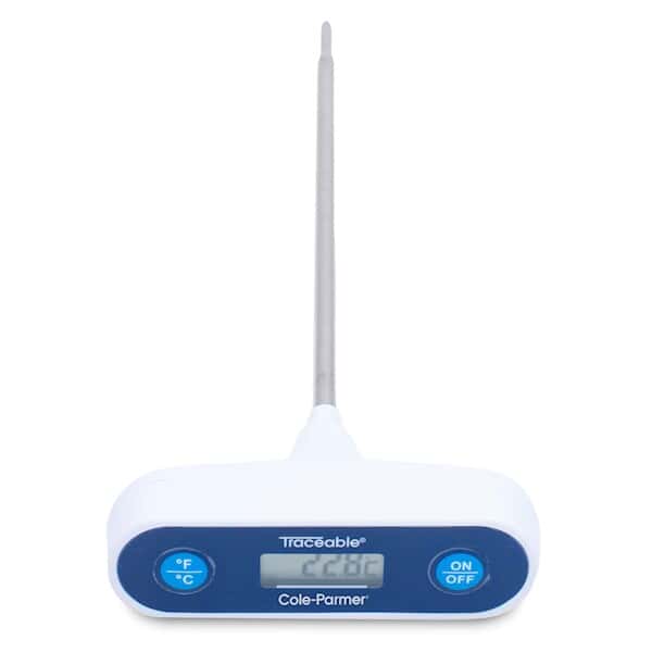 Traceable® T-Bar Waterproof Food Thermometers with Calibration - Cole ...