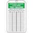 Accident Prevention Tags; Record Tags; Emergency Shower & Eye Wash Test ...