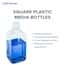Cole-Parmer® Sterile Media Bottles, Square Plastic, PET from Cole-Parmer