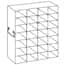 Cole-Parmer® Essentials Upright Freezer Racks for 25-Place Slide Boxes ...